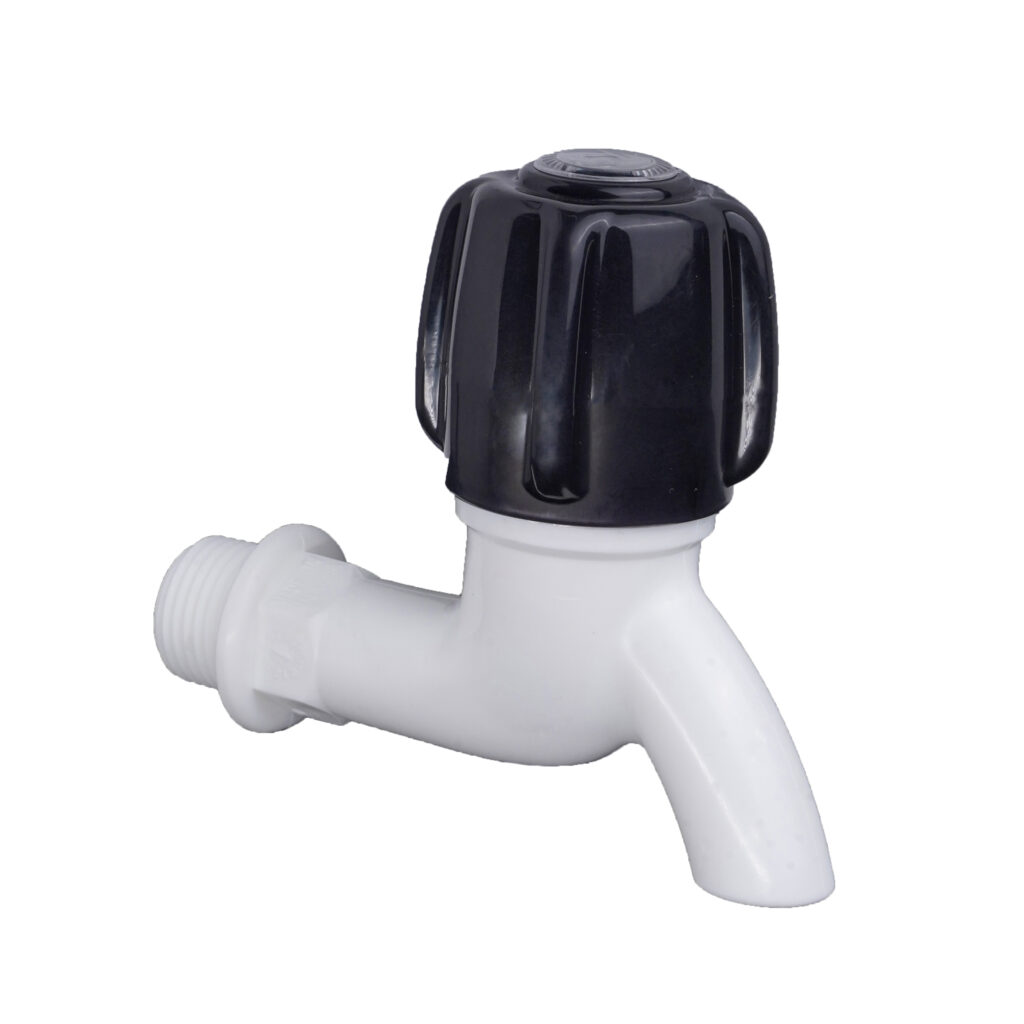 0408 BIB TAP WITH BLACK ROUND HEAD - Sin Yang Plastic